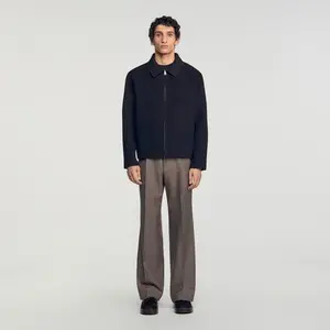 Sandro Wool Zip-up Jacket
