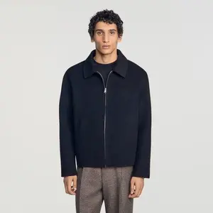 Sandro Double-faced Wool Zip-up Jacket