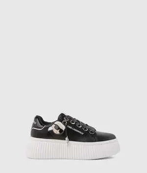 Karl Lagerfeld Ikon Nft Kreeper Platform Sneakers - Black