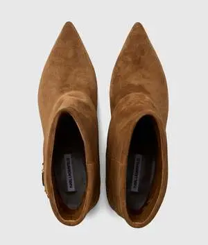 Karl Lagerfeld Pasha Fold-down Suede Ankle Boots