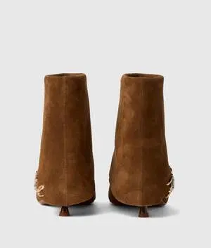 Karl Lagerfeld Pasha Fold-down Suede Ankle Boots