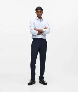 Karl Lagerfeld Modern-fit Tailored Pants - Navy