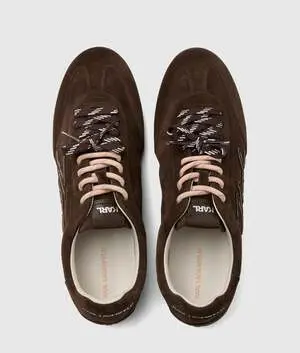 Karl Lagerfeld Altia Suede Signature Lace-up Sneakers