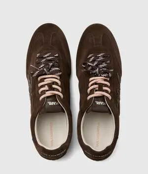 Karl Lagerfeld Altia Suede Signature Lace-up Sneakers