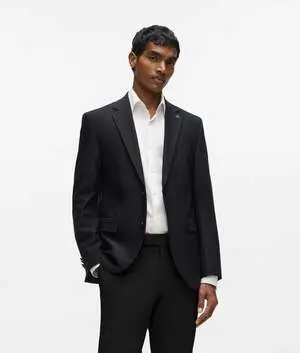 Karl Lagerfeld Monogram Pin Blazer