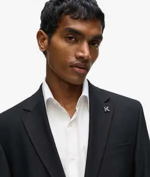 Karl Lagerfeld Monogram Pin Blazer
