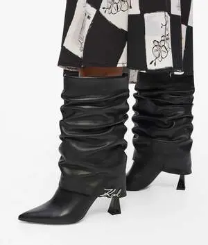 Karl Lagerfeld Debutante Midi Slouch Boots