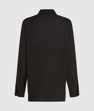 Karl Lagerfeld Long-sleeved Crest Logo Shirt