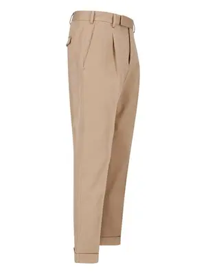 Max Mara Ermanno Scervino Straight Leg Tailored Trousers - Beige