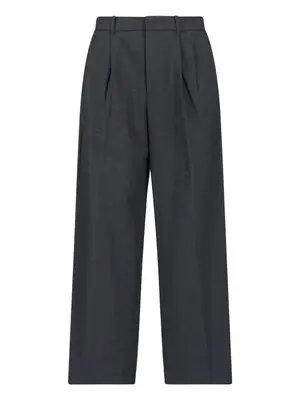 Max Mara Ermanno Scervino Straight Leg Tailored Trousers - Gray