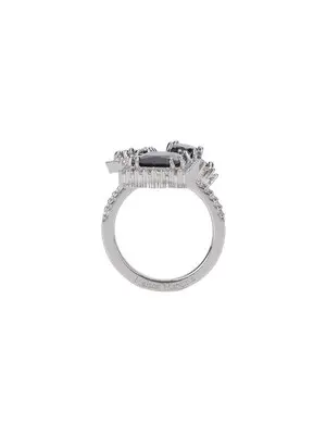 MAISON MARGIELA Ring Crystals "cluster - Silver