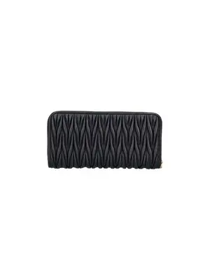 Miu Miu Quilted Nappa Zip Wallet