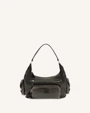 Miu Miu Pocket Shoulder Bag - Brown