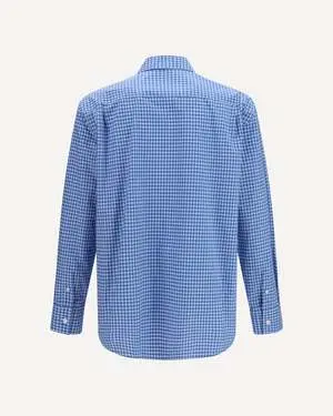 Loewe Textured Cotton Check Shirt