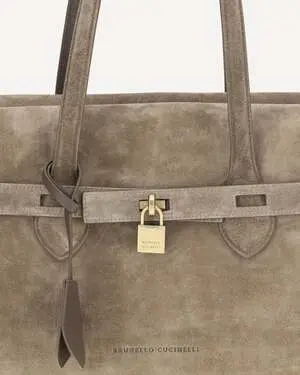 Brunello Cucinelli Suede Shoulder Bag