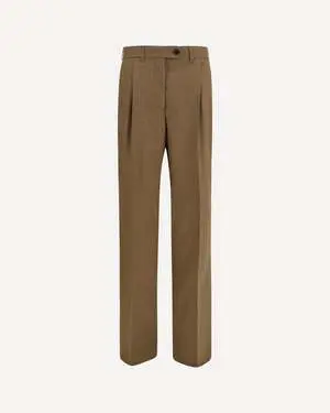 Prada Tailored Wool Pants - Brown