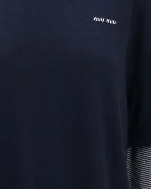 Miu Miu Long-sleeve Layered Sweater