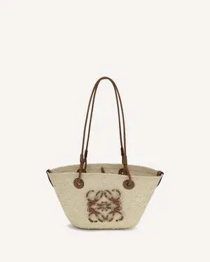 Loewe Small Anagram Basket Shoulder Bag - Beige