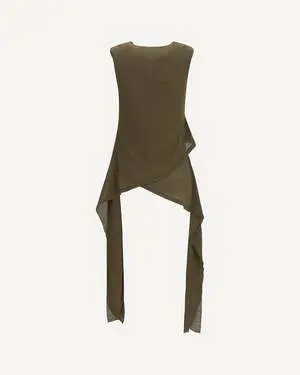 GANNI Asymmetrical Knot Top
