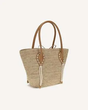 CHRISTIAN LOUBOUTIN Large Venus Basket Shoulder Bag - Beige