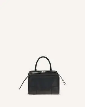 Loewe Small Amazona Handbag In Calfskin - Black