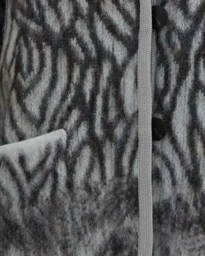 FORTE_FORTE Heron Feather Motif Brushed Cardigan