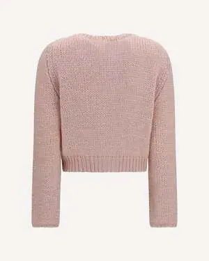 FORTE_FORTE Chunky Knit Button Cardigan - Pink