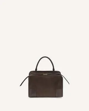 Loewe Medium Amazona 180 Handbag In Calfskin - Brown