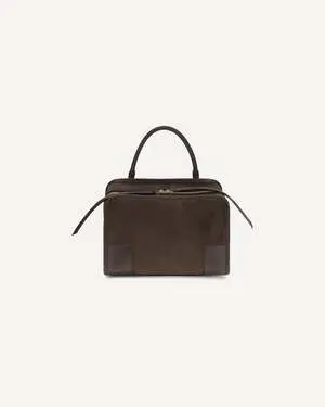 Loewe Medium Amazona Handbag In Calfskin - Brown