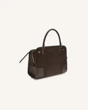 Loewe Medium Amazona Handbag In Calfskin - Brown