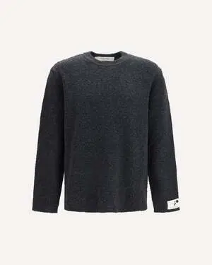 GOLDEN GOOSE Crew Neck Wool Sweater - Grey
