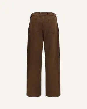 LEMAIRE Heavy Dyed Twill Belted Pants
