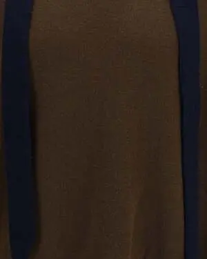 Sacai Wool Knit Cardigan With Integrated Scarf