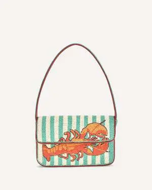 Staud STAUD Tommy Beaded Shoulder Bag Multicolour