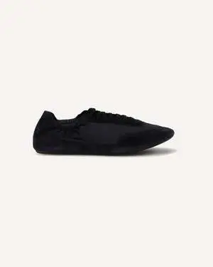 Prada Collapse Sneakers In Re-nylon And Suede - Blue