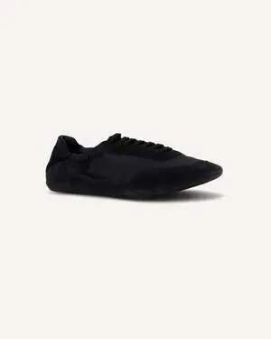 Prada Collapse Sneakers In Re-nylon And Suede - Blue