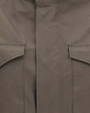 Sacai Nylon And Cotton Jacket With Three-quarter Sleeves
