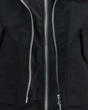 Sacai Cotton Chino And Nylon Twill Double Jacket - Black