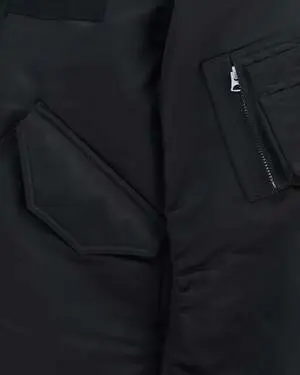 Sacai Cotton Chino And Nylon Twill Double Jacket - Black