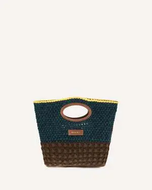 Marni Knotty Crochet Wool Handbag - Multicolour