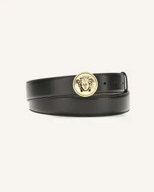Versace Medusa Buckle Leather Belt