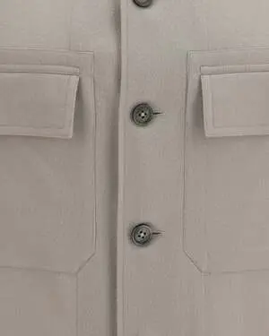 Zegna Cashmere Shirt Jacket - Beige