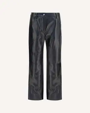 Magda Butrym Straight-leg Leather Pants - Black