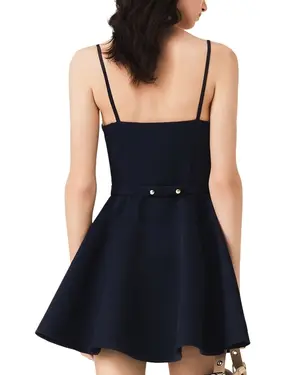 Maje Flared Dress With Straps