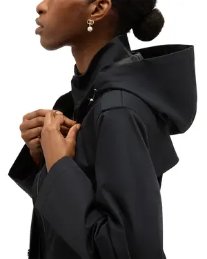 HOBBS LONDON Felicia Hooded Waterproof Jacket - Navy