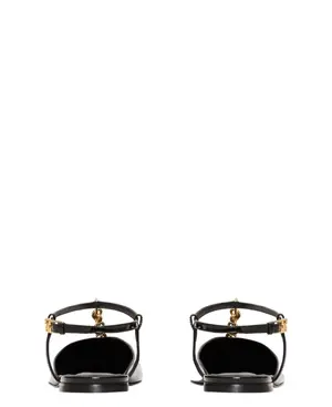 Balmain Patent Leather Sync Chain Sandals