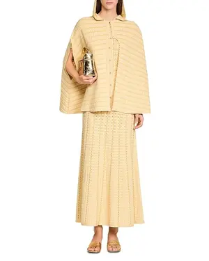 Sandro Strass Knit Cape