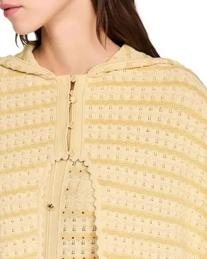 Sandro Strass Knit Cape
