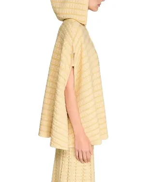 Sandro Strass Knit Cape