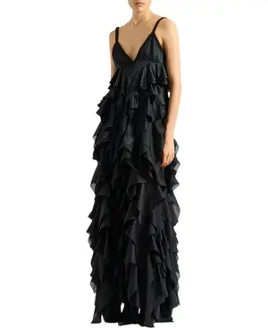 Balmain Satin Top With Thin Straps